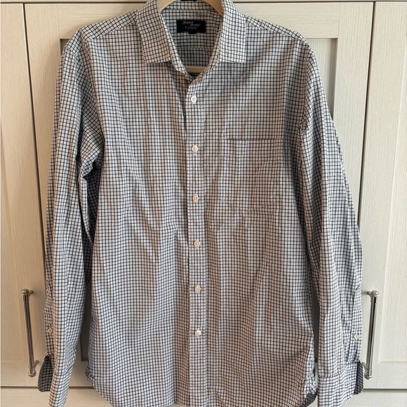 J. Crew | Shirts | J Crew Navy And White Grid Pattern Shirt | Poshmark
